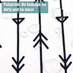 wegreeco Baby Long Sleeve Bib with Pocket, Toddler Leak-Free Bibs with Sleeves (6-24 Months), Washable Baby Shirt Bibs (Grey Arrow)