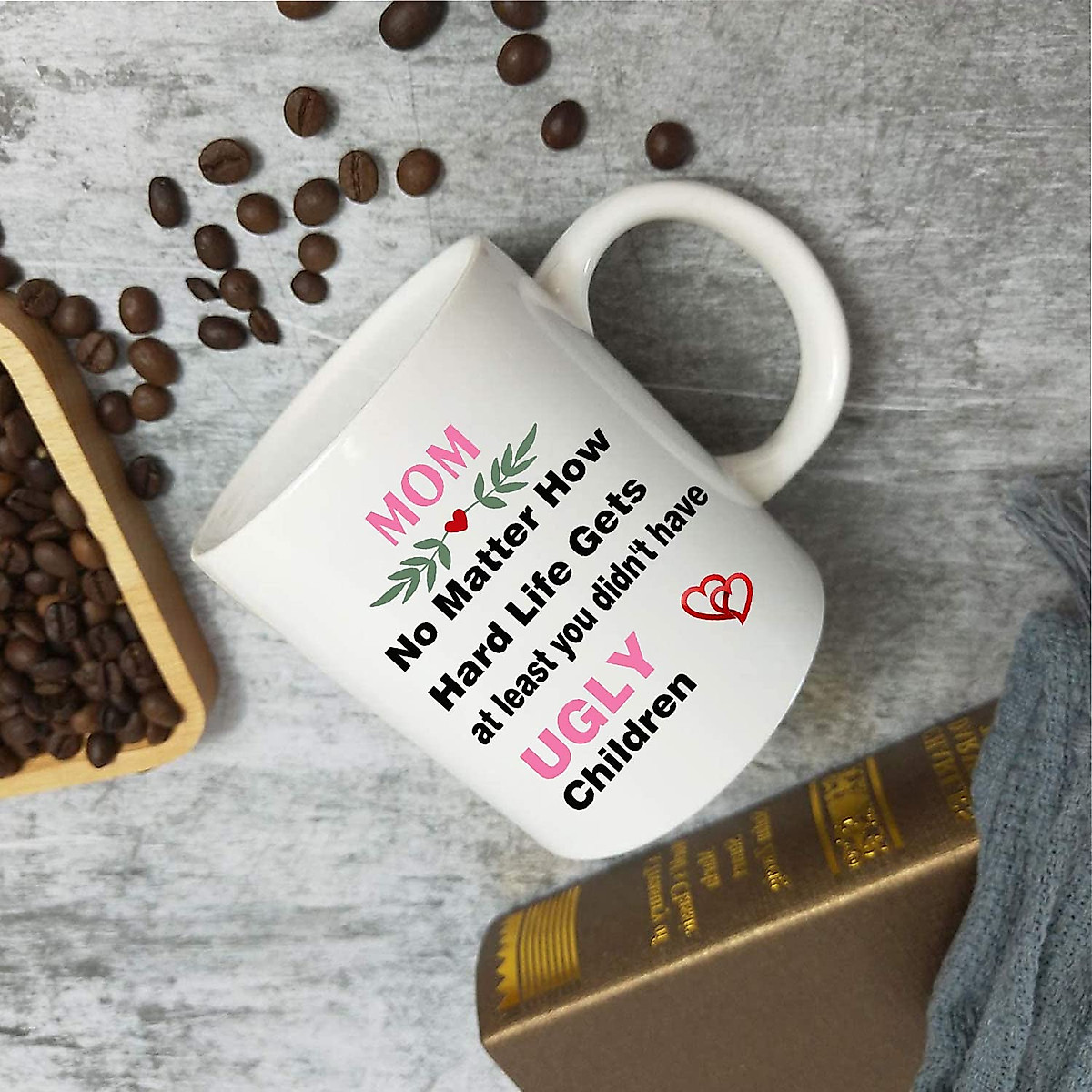 Gifts for Mom Coffee Mug, Mothers Day Gifts for Mom from Daughter Son, Birthday Gifts for Mom Fun Novelty Cup Unique Gifts Funny Mom Mug 11oz (White01)