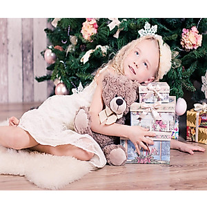 Faux Fur Chair Pad Soft Fluffy Seat Cushion Square Sheepskin Chair Cover Chair Seat Pad for Desk Office Chair (16"x16",Grey)