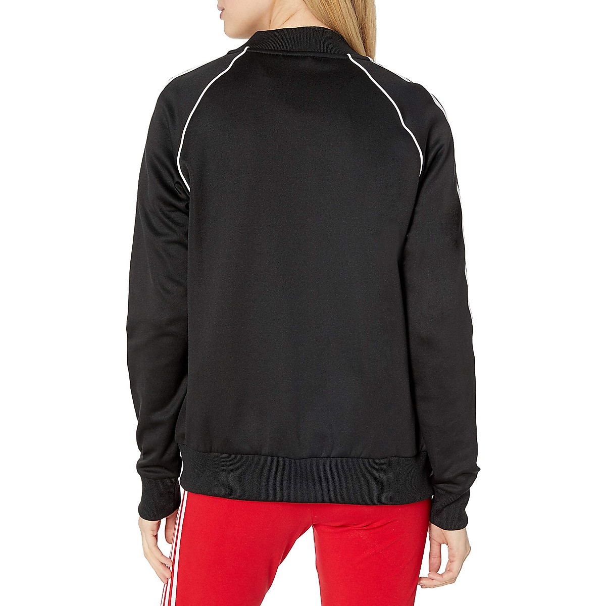 adidas Originals Women's Super Women Track Top, Black/White, 2XS