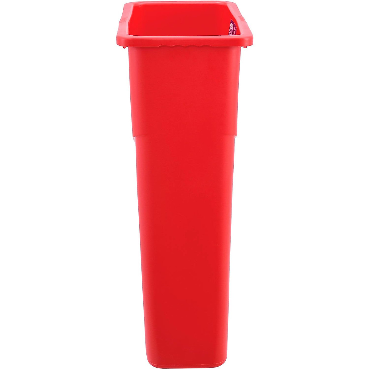 Global Industrial Slim Trash Can, 23 Gallon, Red