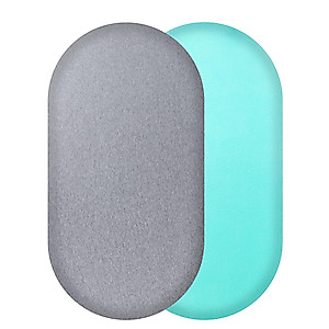 Mecc ecoh 2 Packs 100% Organic Cotton Bassinet Sheets, GOTS Certified, 100% Breathable Bassinet Cover, Comfort Snug Fitted, Fits Most Bassinet Mattress for Baby's (Light gray & Dark gray)