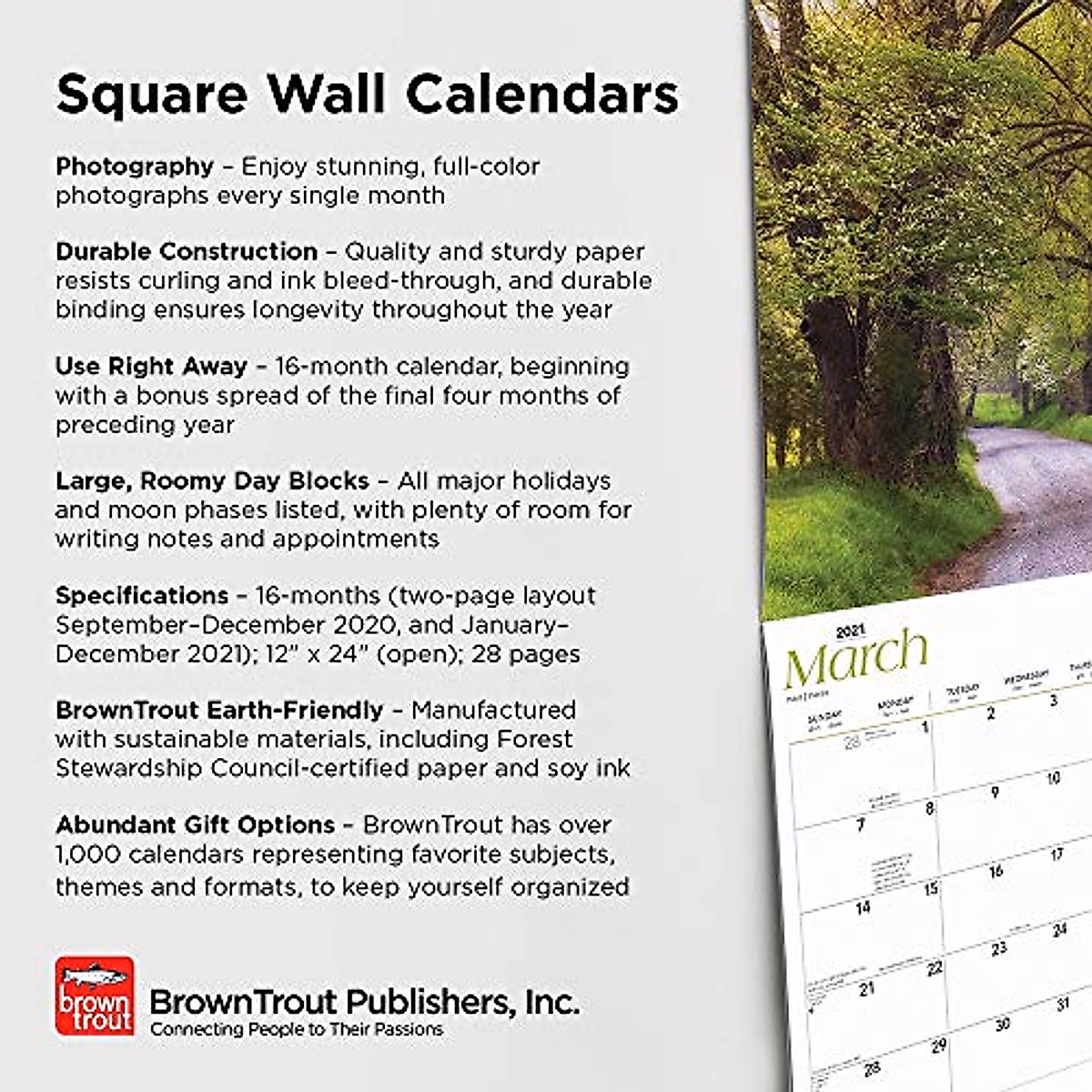 Sunflowers 2021 Calendar