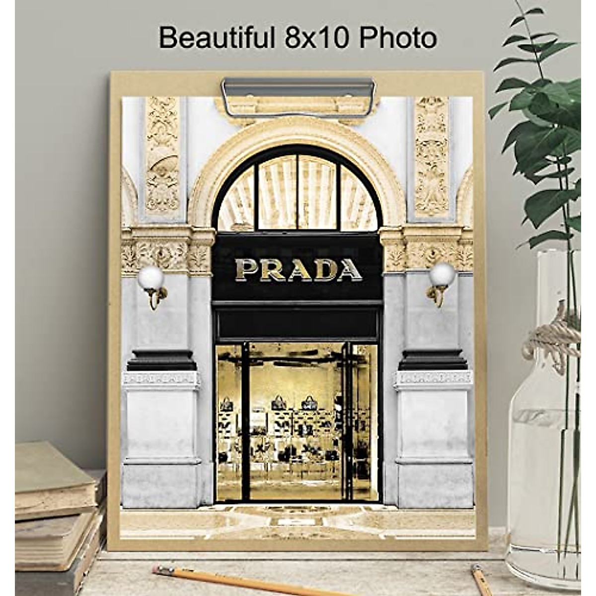 Photo of Prada Store - Glam Living Room Decor - Luxury Wall Decor - Designer Wall Decor - Fashion Wall Art - Glamour Wall Art - High Fashion - Fashion Design - Bling Wall Decor - Luxury Gift