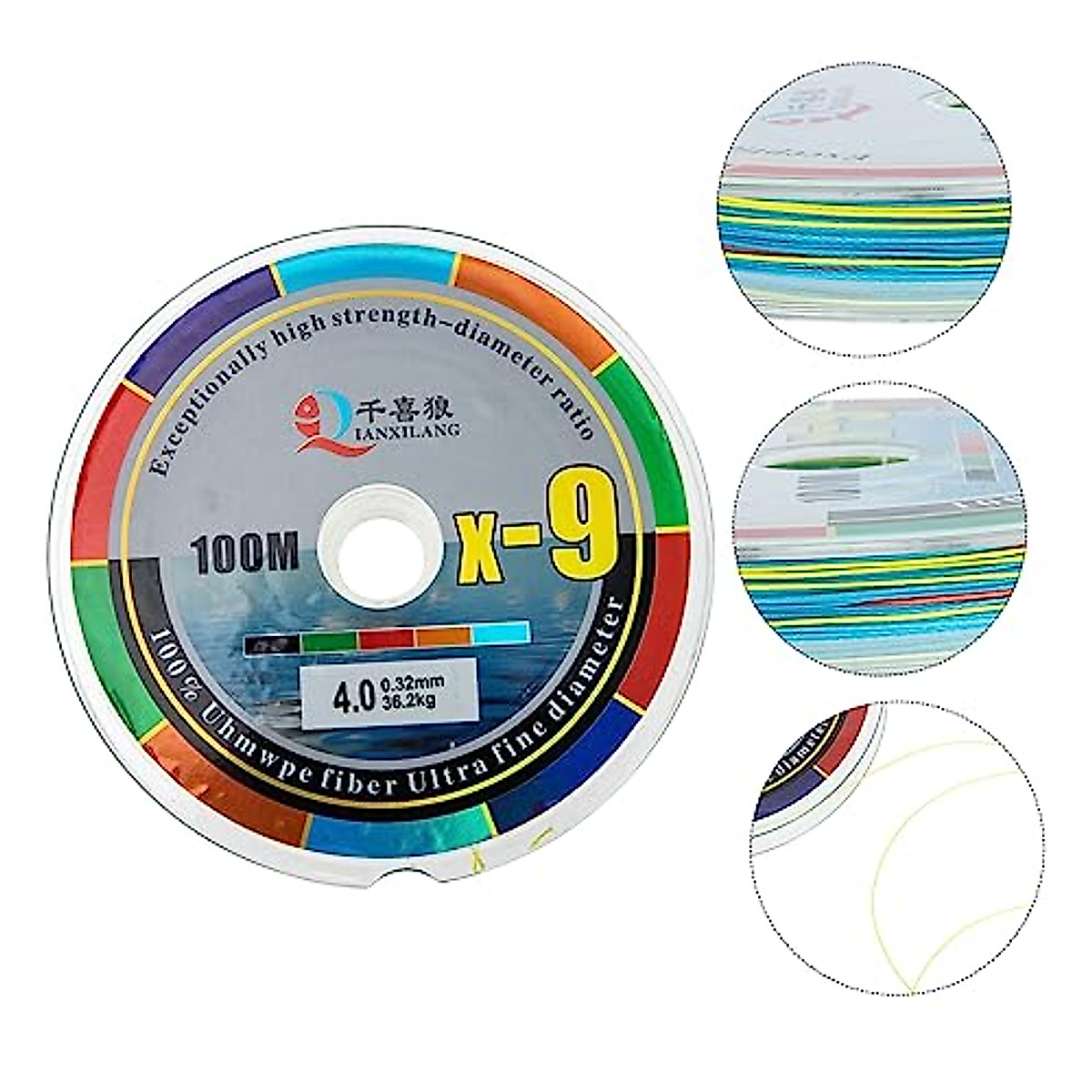 Toddmomy Fishing Fishing line Convenient Braided line Craft Cord Fishing Leader line Professional Braided line Fishing Accessory Angling Accessory Fishing Wire Kite String Even String