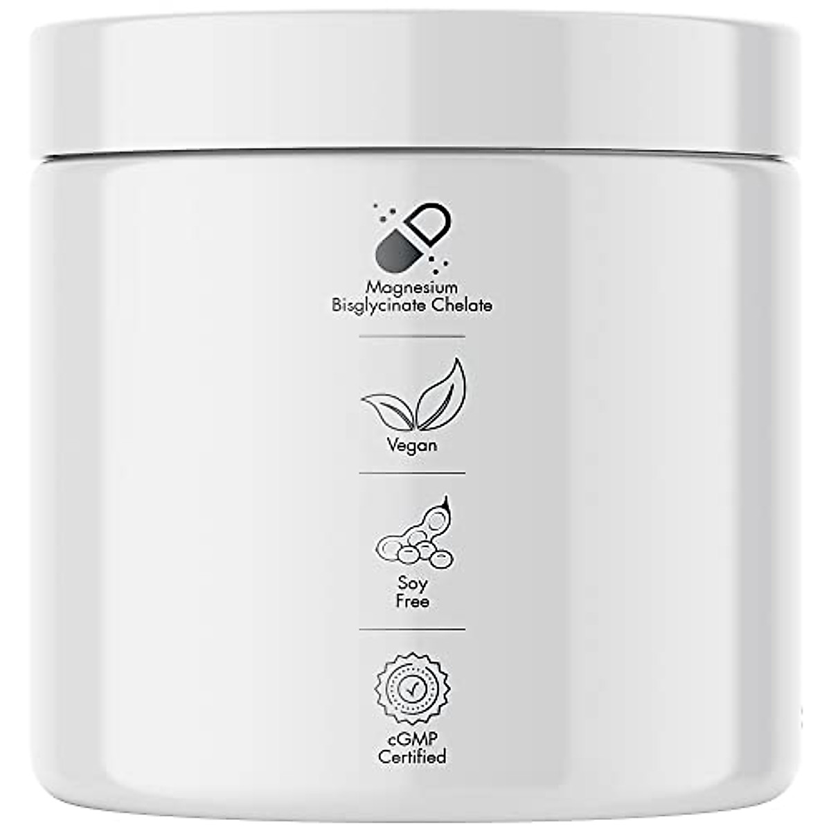 Codeage Liposomal Magnesium Glycinate Supplement, 2-Month Supply, Bisglycinate Magnesium Chelate, Chelated Magnesium Mineral Pills, BioPerine Black Pepper Vitamins Capsules, Non-GMO Vegan, 240 ct