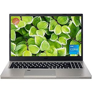 acer Aspire Vero 15 Green Laptop Computer, 12th Gen Intel Core i5-1235U 10-Core, 20GB RAM 512GB NVMe SSD, 15.6" FHD IPS, Thunderbolt 4, Ethernet, Fingerprint Reader, Backlit KB, Win11 + Mousepad