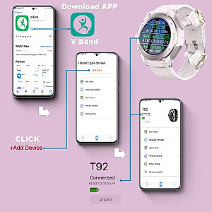 Desong Smart Watch with Earbuds, 3 in 1 Round Fitness Tracker,1.28inch Smartwatch for Men,Answer/Make Call,Recording,Sleep Monitor,Sports Smart Watch Long Time Standby