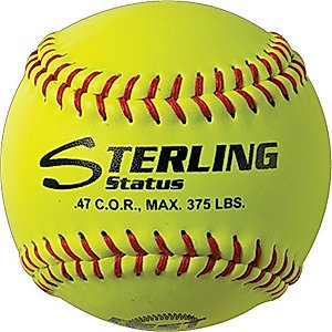 Sterling Game Leather 11" Fastpitch Softball.47C.O.R, 375 lb. Compression (Dozen)