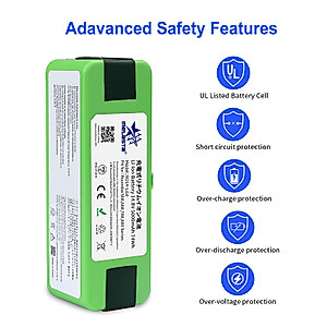 melasta 5000mAh Lithium ion Battery Replacement Compatible with iRobot Roomba 500 600 700 800 Series 880 890 861 864 866 675 650 655 695 680 671 640 645 790 780 775 770 760 595 585 561 560 550