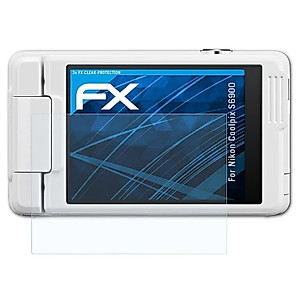 atFoliX Screen Protection Film compatible with Nikon Coolpix S6900 Screen Protector, ultra-clear FX Protective Film (3X)