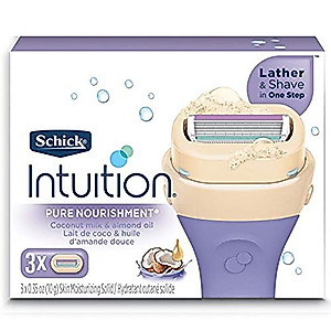 Schick Intuition Pure Nourishment Coconut Razor Refill 3 Cartridges