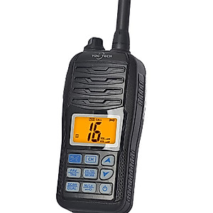 YDC Tech MR-36M Handheld Floating VHF Radio – Submersible, Backlit LCD Display, NOAA Weather, Memory Scan,