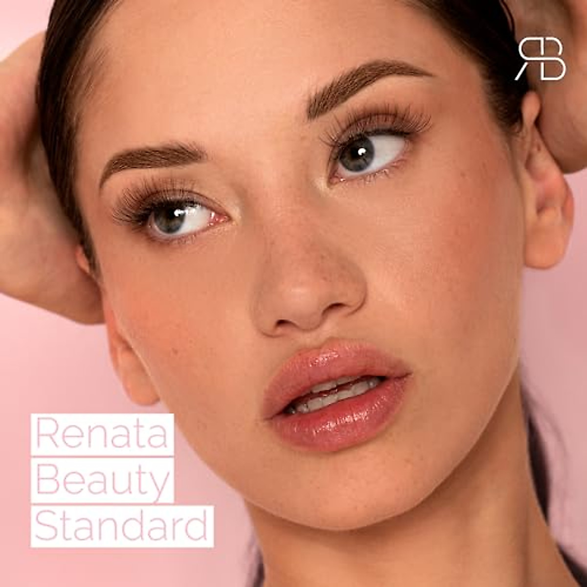 RB RENATA BEAUTY False Bottom Lashes – 120pcs Lower Lashes – Premium Individual Eyelashes Short 5mm/6mm – Synthetic Fiber – Faux Individual Extensions with Invisible Flat Band – Matte Black