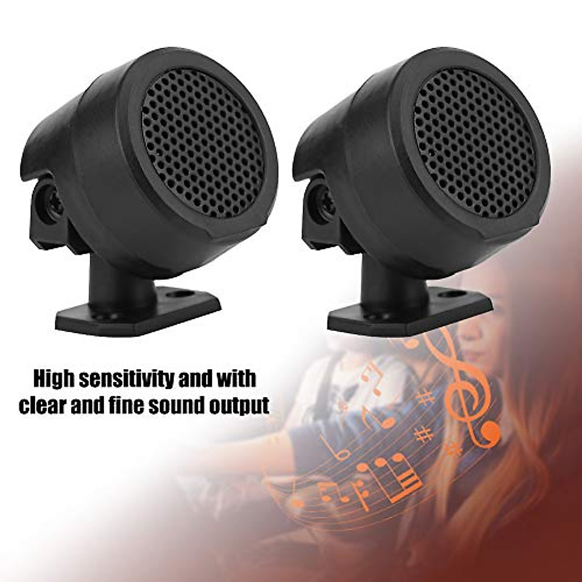 Outdoor Car Speakers 12V 500W Car Round Super Power Loud Audio Speaker Tweeter Loudspeaker Car Audio Surface Mounted for Car Truck Boat 2PCS