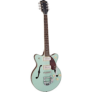 Gretsch G2655T-P90 Streamliner Center Block Jr. Double-Cut P90 Two-Tone Mint Metallic and Vintage Mahogany Stain w/Bigsby