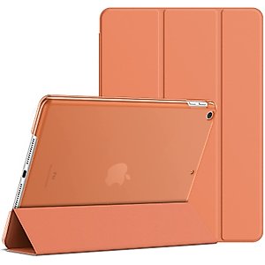 JETech Case for iPad (9.7-Inch, 2018/2017 Model, 6th/5th Generation), Smart Cover Auto Wake/Sleep, Papaya