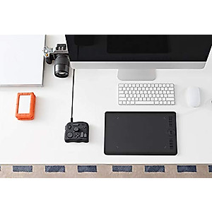 Upgraded Tourbox NEO Photo and Video Editing Console, Advanced controller with customized creative inputs to simplify and optimize the Adobe Photoshop, Adobe Lightroom, SAI, Premiere, and more (Black)