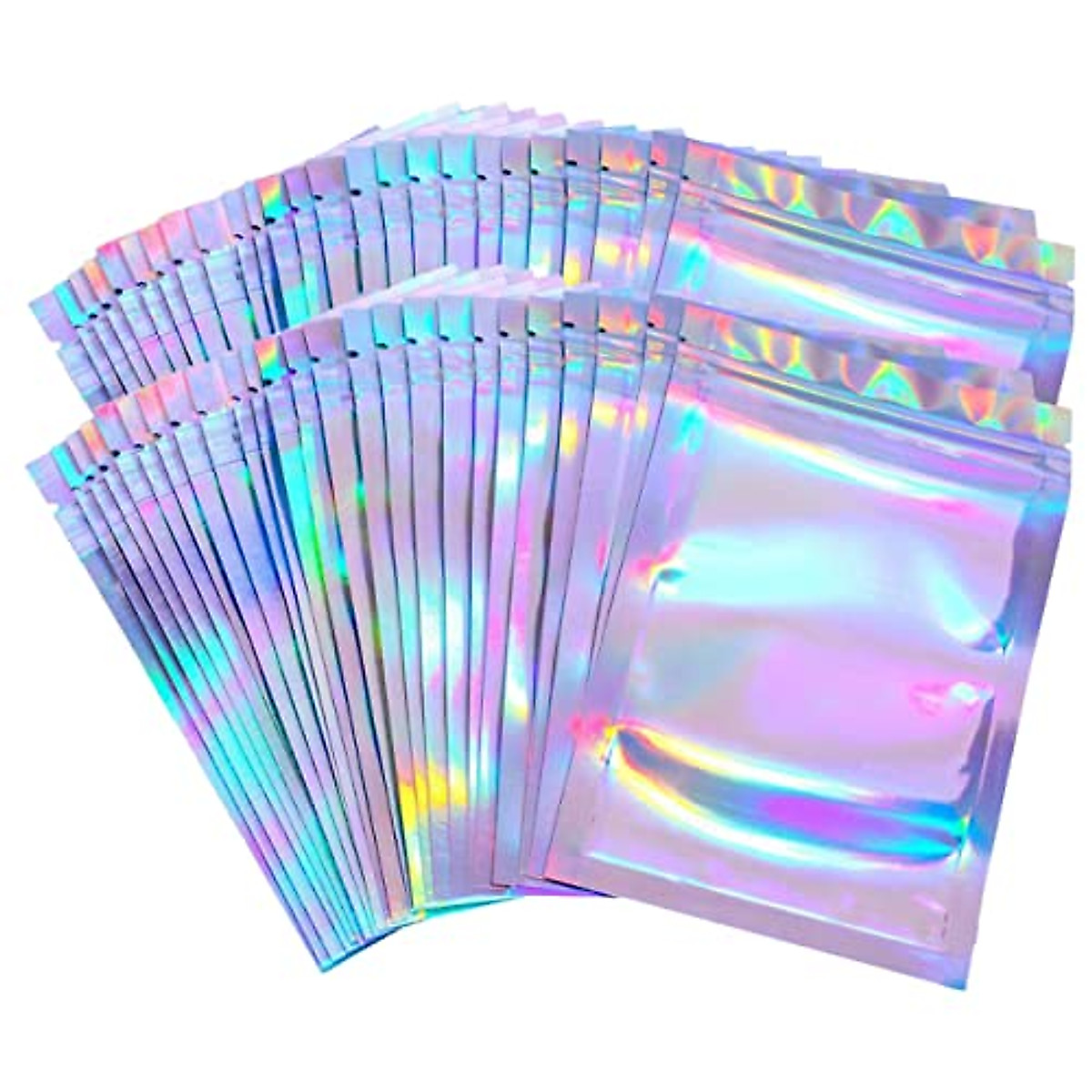 Dime Bag 100pcs Plastic Bag Glitter Earrings Bead Earrings Food Storage Resealable Tea Storage Reusable Self Lock Bag Storage Bag Necklace Wrapping Bag Container Symphony Abs