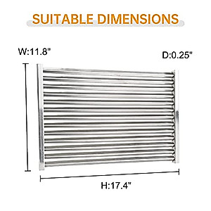 OTAMECE 17.4 Inches Grill Grates Replacement Part for Weber Spirit 300 Series,Spirit 700