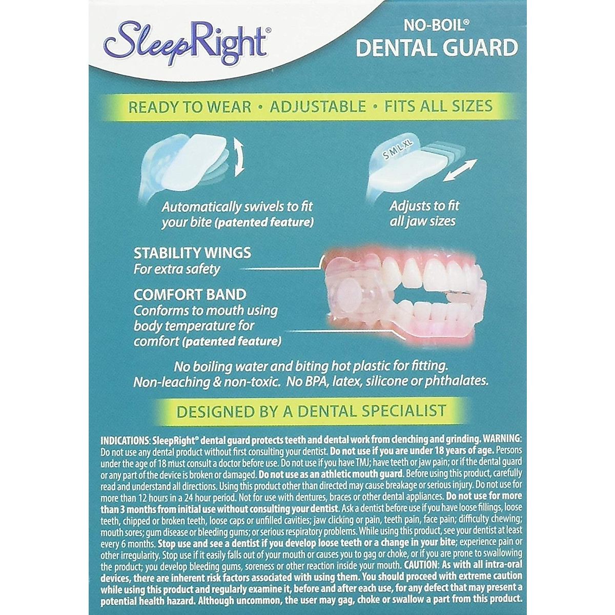 SleepRight Secure-Comfort Dental Guard to Prevent Teeth Grinding and Damage