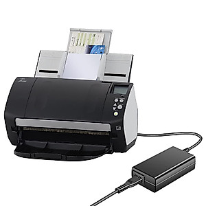 HKY 24V AC DC Adapter Replacement for Fujitsu Scanner fi-7160 fi-7180 fi-7260 fi-7280 Sheetfed Scanner Power Supply Cord Cable Charger