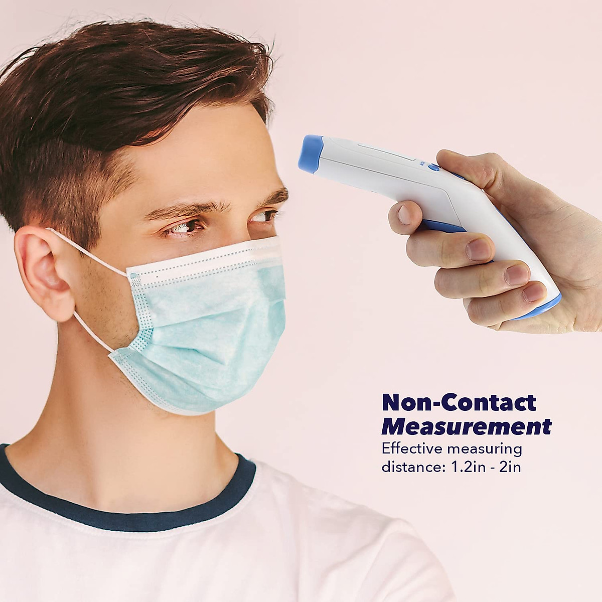 Equinox International, Digital Forehead Thermometer - Thermometer for Adults - No Touch Thermometer (Non Contact) - Body/Surface/Room Temperature Scanner � LCD Display Ideal for Whole Family & Babies