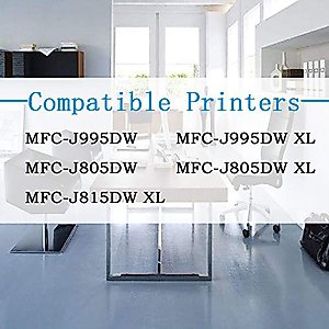 (5-Pack, 2BK,1C,1M,1Y) ColorPrint Compatible 3035XXL Ink Cartridge Replacement for Brother LC-3035XXL LC3035 XXL LC3033 XXL Work with MFC-J995DW MFC-J995DWXL MFC-J805DW MFC-J805DWXL MFC-J815DW Printer