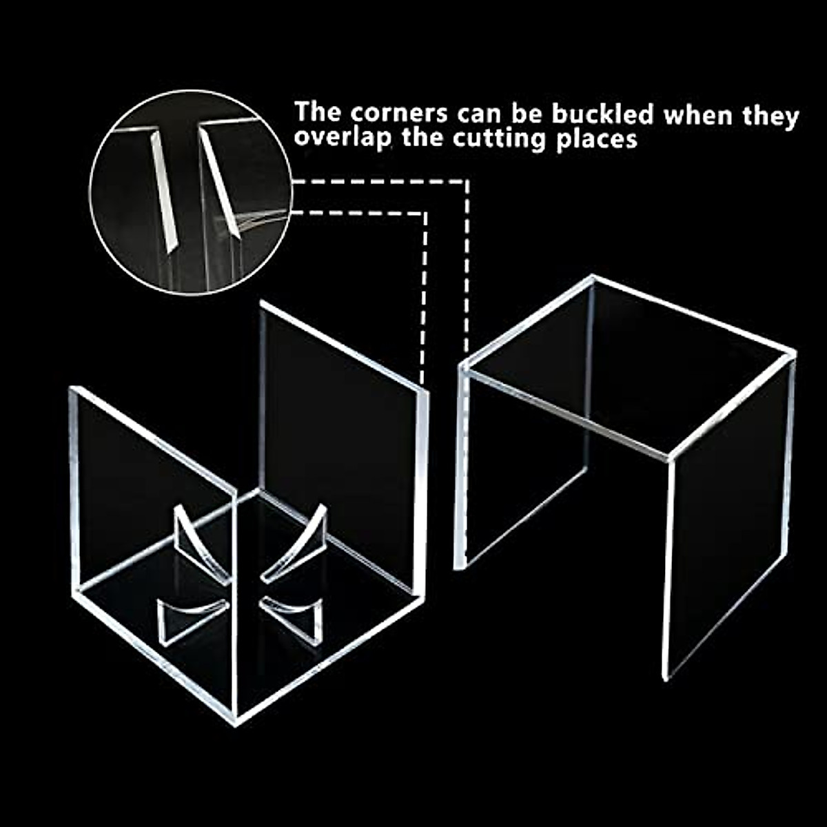 Baseball Display Case Acrylic Cube - UV Protected Acrylic Baseball Holder, Display Case for Autographed Baseball, Tennis Ball, Golf Ball, Billiard Ball, Memorabilia Display Cases (1 Pack)