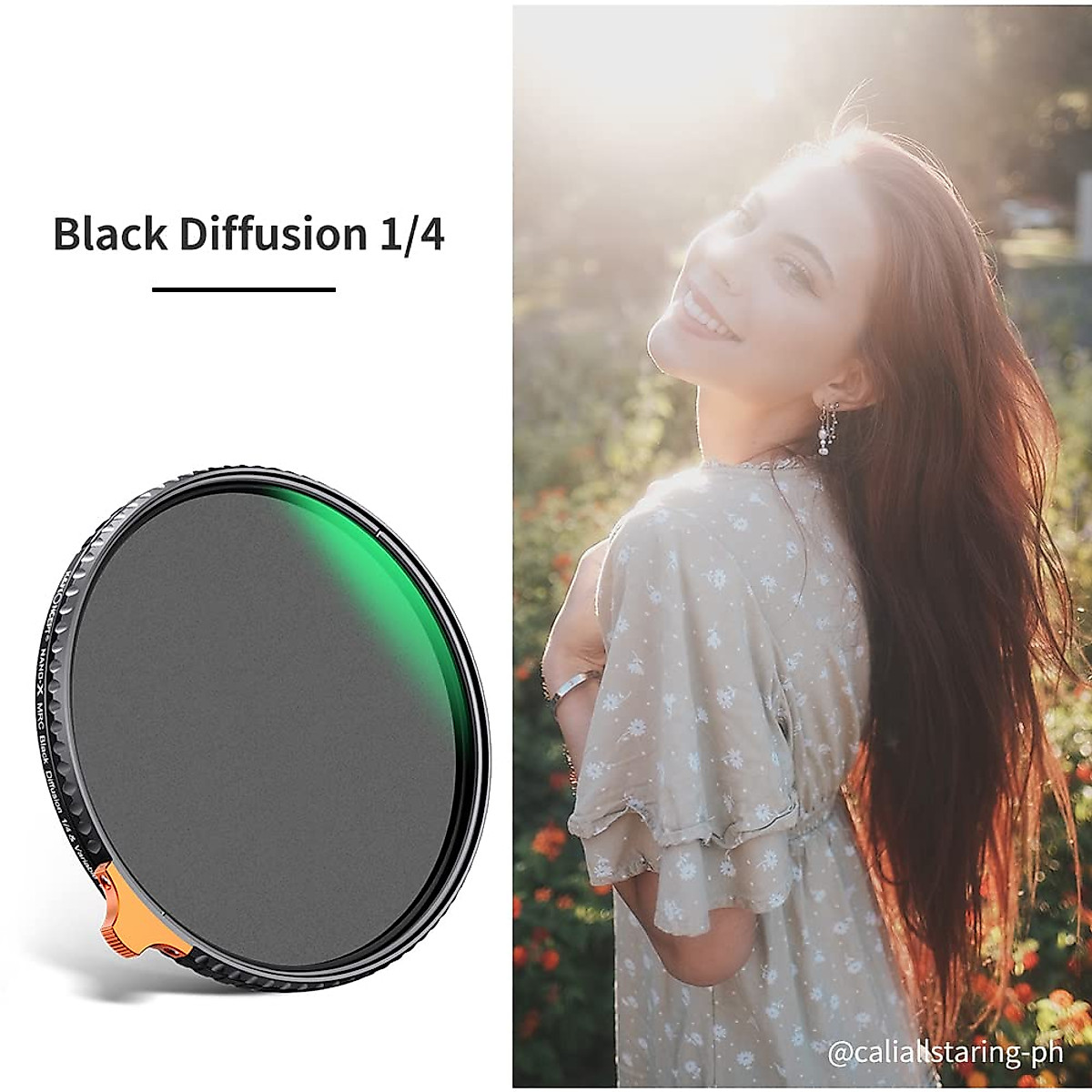 K&F Concept 77mm Black Diffusion 1/4 Effect & Variable ND2-ND32 ND Filter 2-in-1 for Camera Lens with 28 Multi-Layer Coatings (Nano-X Series)
