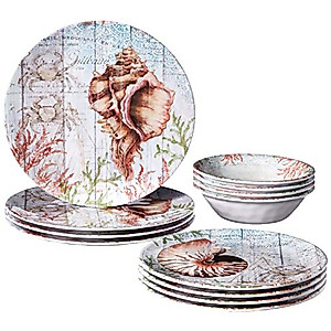 Certified International Sanibel Melamine 12 pc Dinnerware Set