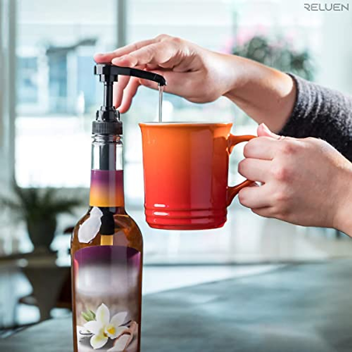 Syrup Dispenser Pump for Coffee & Bottles - 4 Pcs