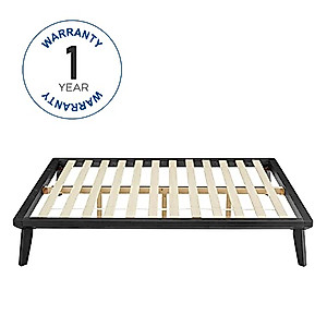 Classic Brands Canton Wood Platform Bed Frame Black, King