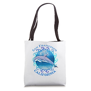 San Francisco California Vacation Souvenir Dolphin Tote Bag
