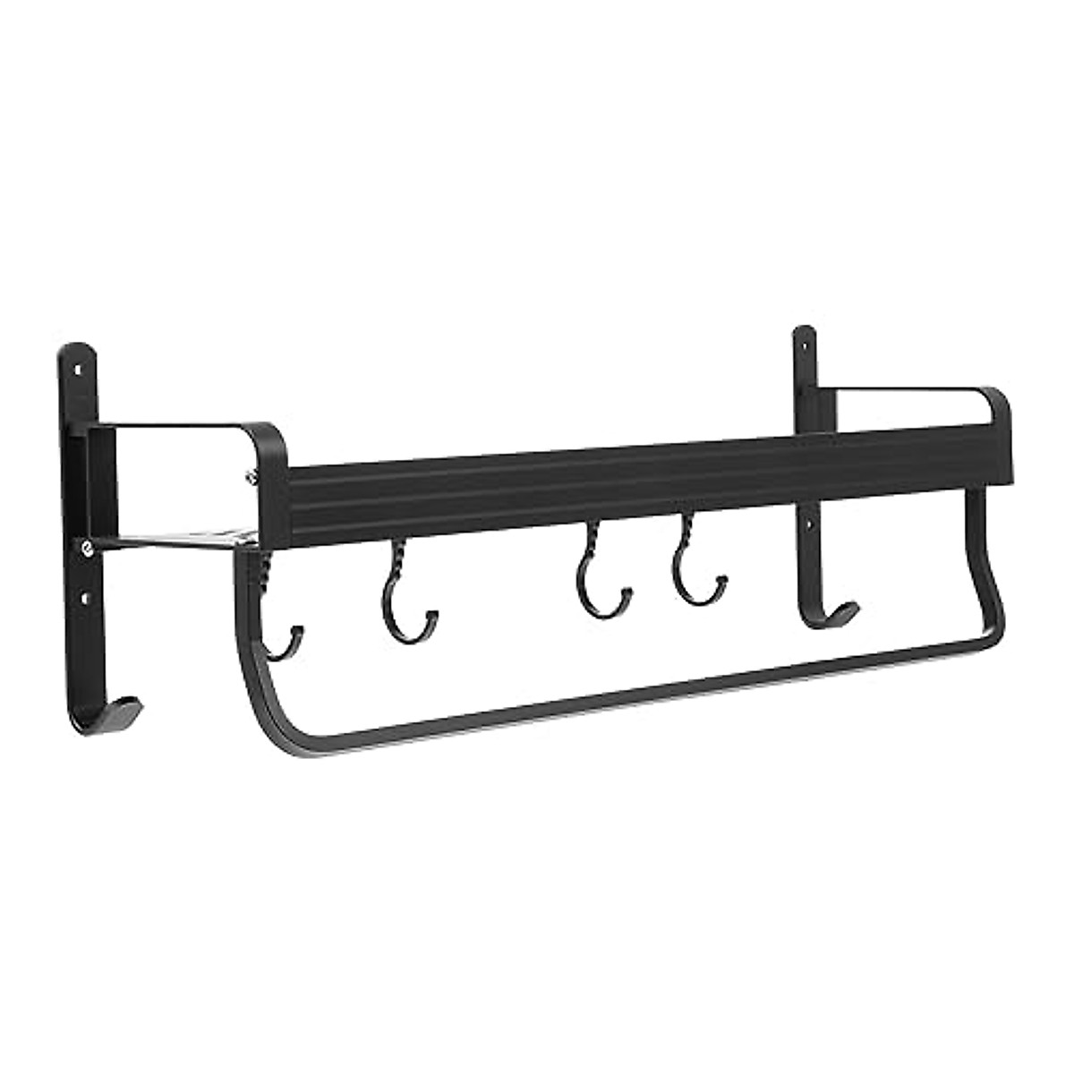 Cabilock 1 Set Nail Free Rack Shelves for Storage Wall Mounted Storage Hangers Wall Mounted Clothing Rack Bathroom Wall Shelf Bathroom Storage Organizer Bath Towel Holder Nail-Free Rack
