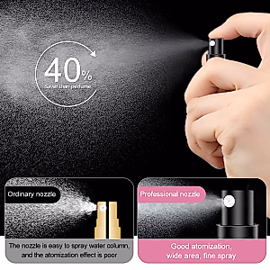 BeautyChen 4 Pack 5ml Portable Mini Refillable Perfume Atomizer Bottle Perfume Spray Empty Easy to Fill Scent Aftershave Pump Case Travel Outgoing Purse Multicolor