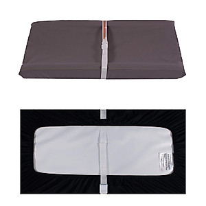 Belsden 2 Pack Waterproof Changing Pad Cover, Soft Microfiber Diaper Change Table Sheets for Baby Boys and Girls, Fit 32" x 16" Changing Pad, Machine Washable Durable, Black & Dark Grey