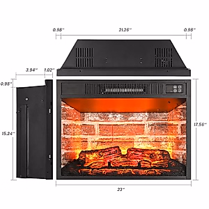 LGHM Farmhouse TV Console for 65 inch TV, Dark Rustic Oak Entertainment Center with Electric Fireplace, Sliding Barn Door