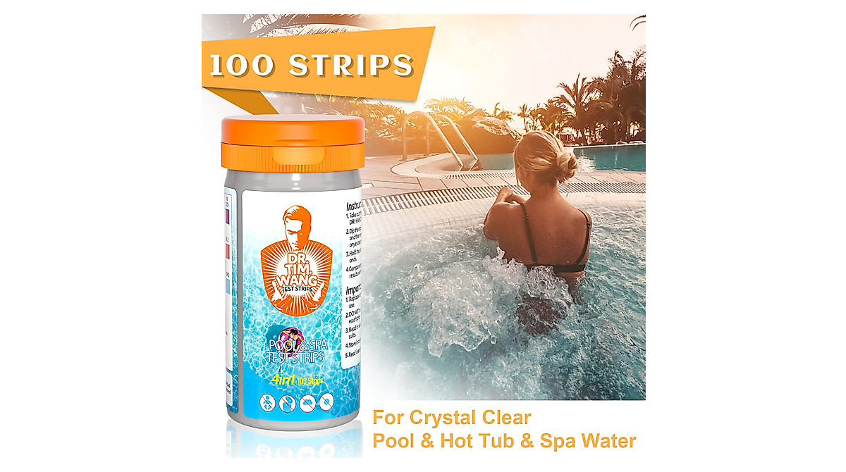 Pool and Hot Tub Test Strips - Medical-Grade Pool Water Test Kit