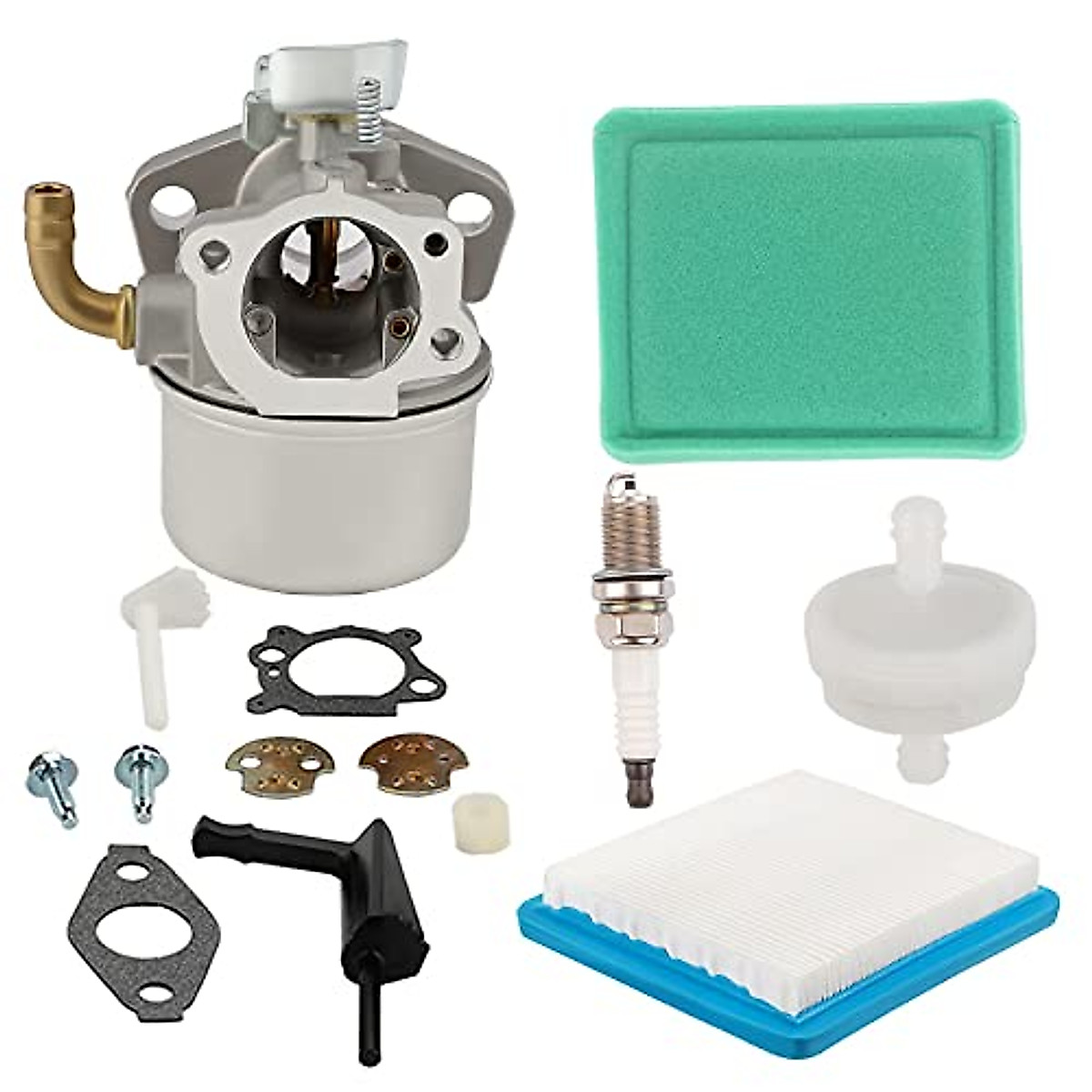 Powtol 798653 Carburetor for intek 206 Briggs and Stratton 591299 798650 Carburetor Craftsman 791077 214731 110432 110492 110412 111432 120202 120212 121212 121232 Engine