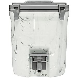 Stanley Adventure Water Jug, 2 Gallon Camping Water Container with Spigot, Leakproof BPA-Free Beverage Cooler with Double Wall Foam, Polar Swirl, Outdoor and Camping Essentials