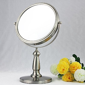 DITUDO Mirrors Led Makeup Mirror Lighted Vanity Mirror with Magnifying, Double Sided Mirror with Stand,Degree Rotation