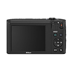 Nikon COOLPIX S3600 20.1 MP Digital Camera with 8x Zoom NIKKOR Lens and 720p HD Video (Black) (Discontinued by Manufacturer)