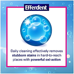 Efferdent Denture Cleanser Tablets, Complete Clean, Tablets, Multicolor, 252 Count