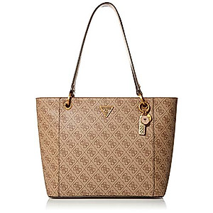 GUESS womens Noelle Elite Tote, Latte, One Size US
