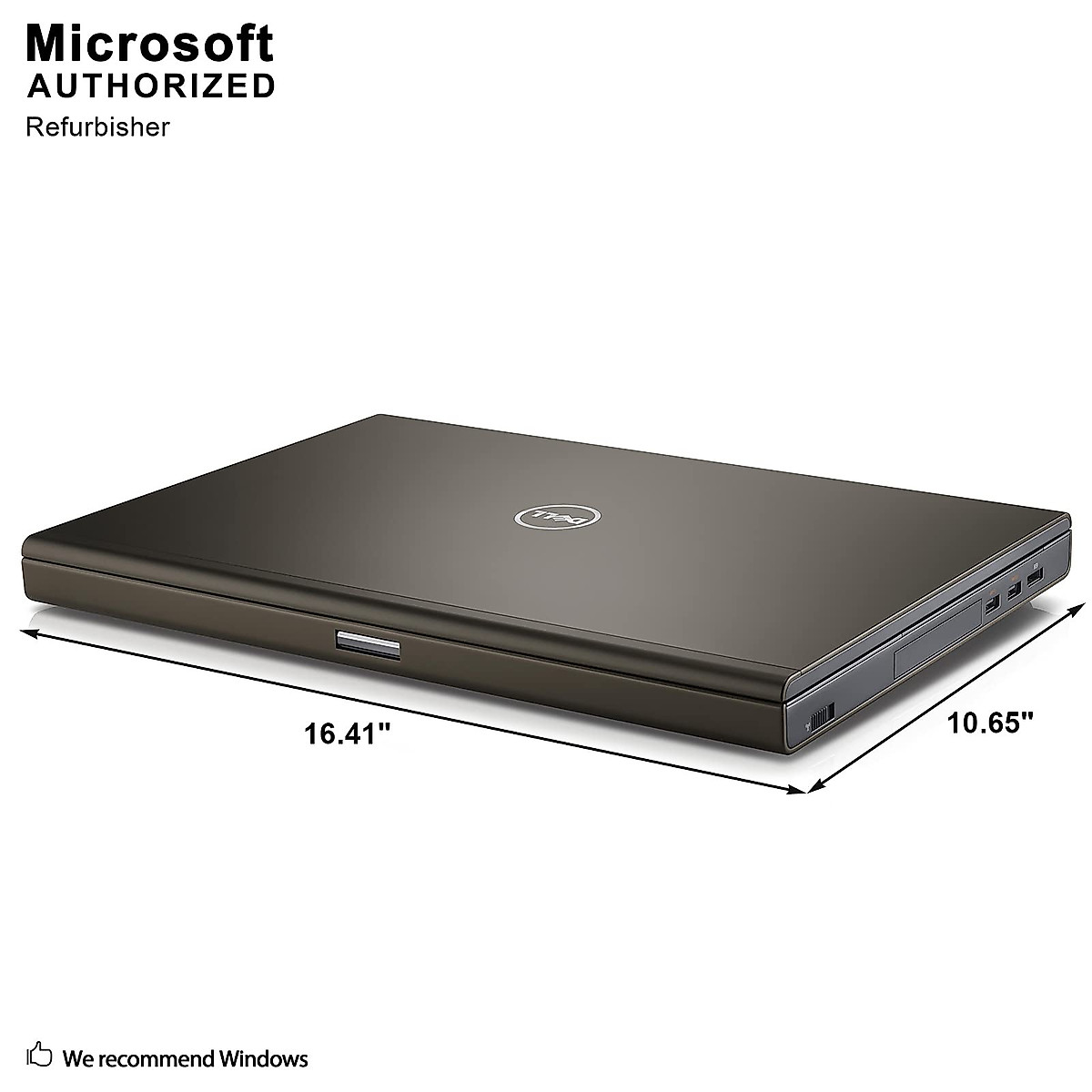 Dell Precision M6600 17.3 Inch Workstation Laptop, Intel Core i5-2520M up to 3.2GHz, 8G DDR3, 320G, DVD, WiFi, VGA, HDMI, DP, Win 10 Pro 64 Bit Multi-Language Support English/French/Spanish(Renewed)