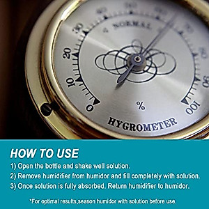 Humidor Solution for Humidor Cigars box, 7 oz (2 Pack) Cigar Humidor Accessories,Propylene Glycol Cigar Humidifier Solution for Humidor,Keep 70% RH,Portable Travel