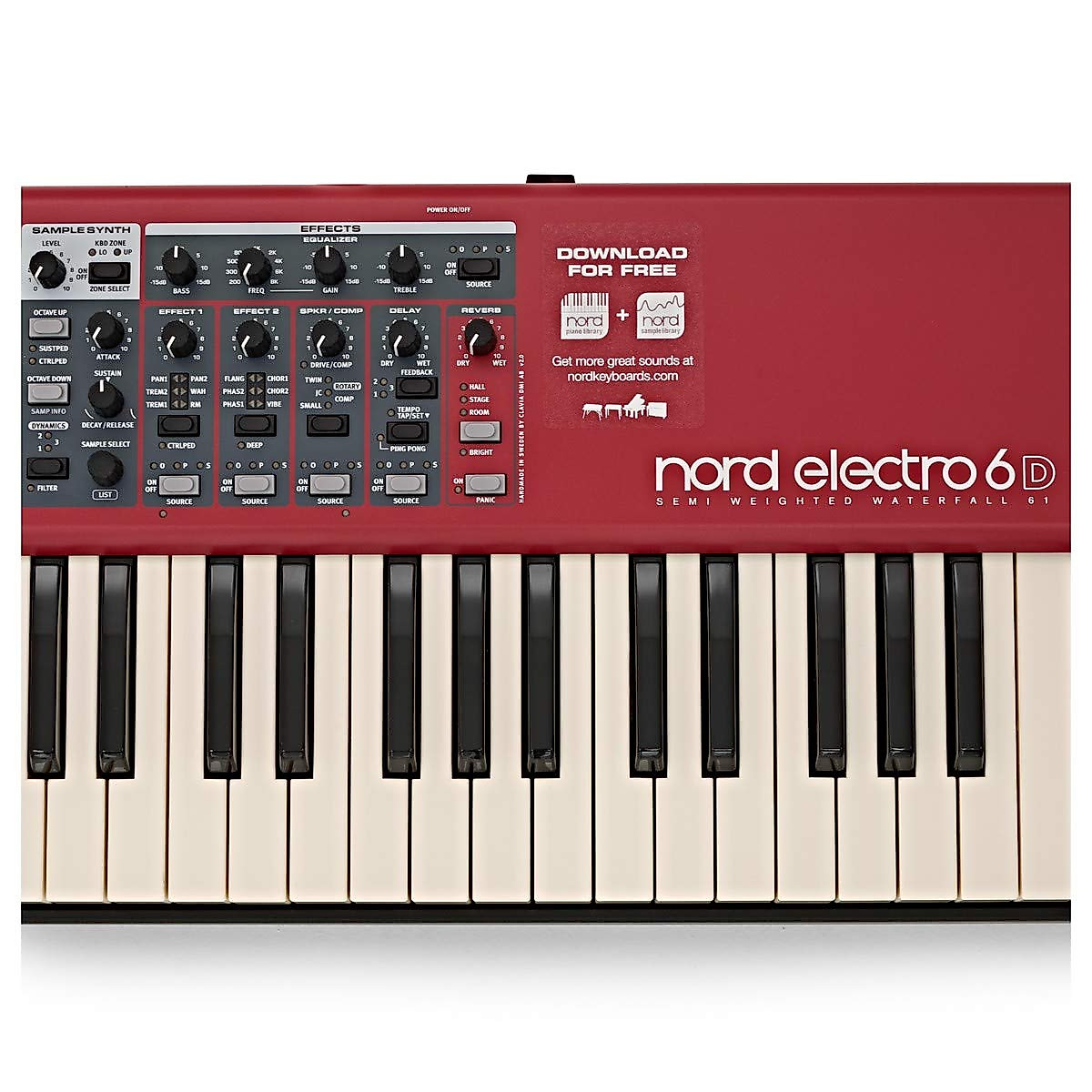Nord Electro 6D 61 Stage Piano, 61-Note Semi-Weighted Waterfall Keybed