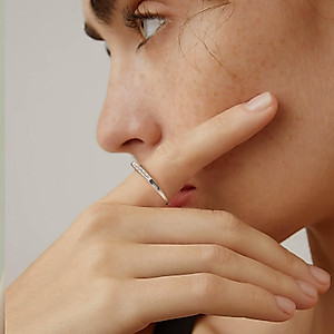 YeGieonr Handmade Flower Signet Ring-Minimalistic Statement Ring with Botanical Engraved-Delicate Personalized Jewelry Gift for Women/Girls