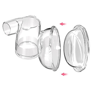 Aidmom Breast Pump Cup, Duckbill Valves, Membrenes, Flange Replacement Compatible with Aidmom All Models of Breast Pumps S9 S10 S12 Pro (2 Valves)